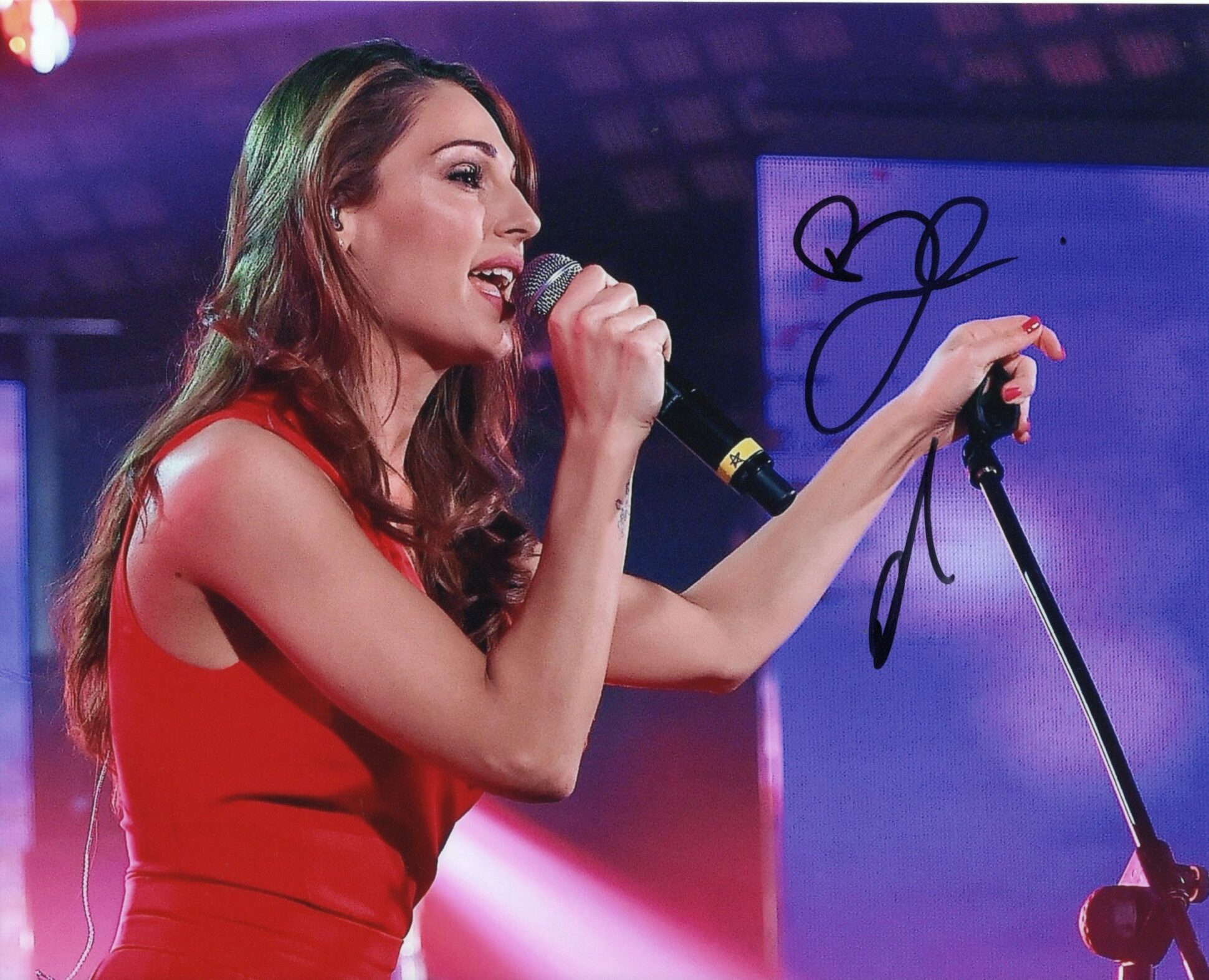 Anna Tatangelo – Signed Photo – Italian Singer – SignedForCharity